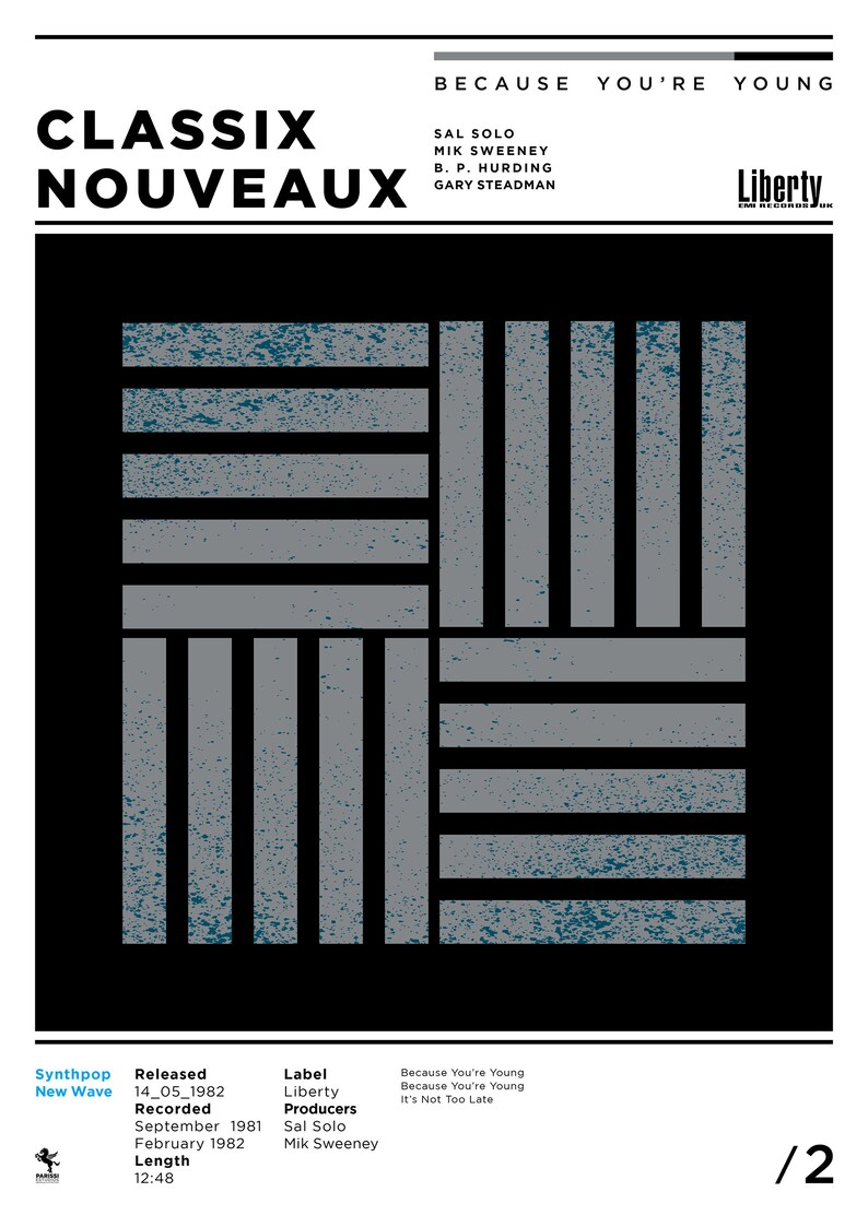 Classix Nouveaux, Because You’re Young, Techno Music, Electronic Music ...