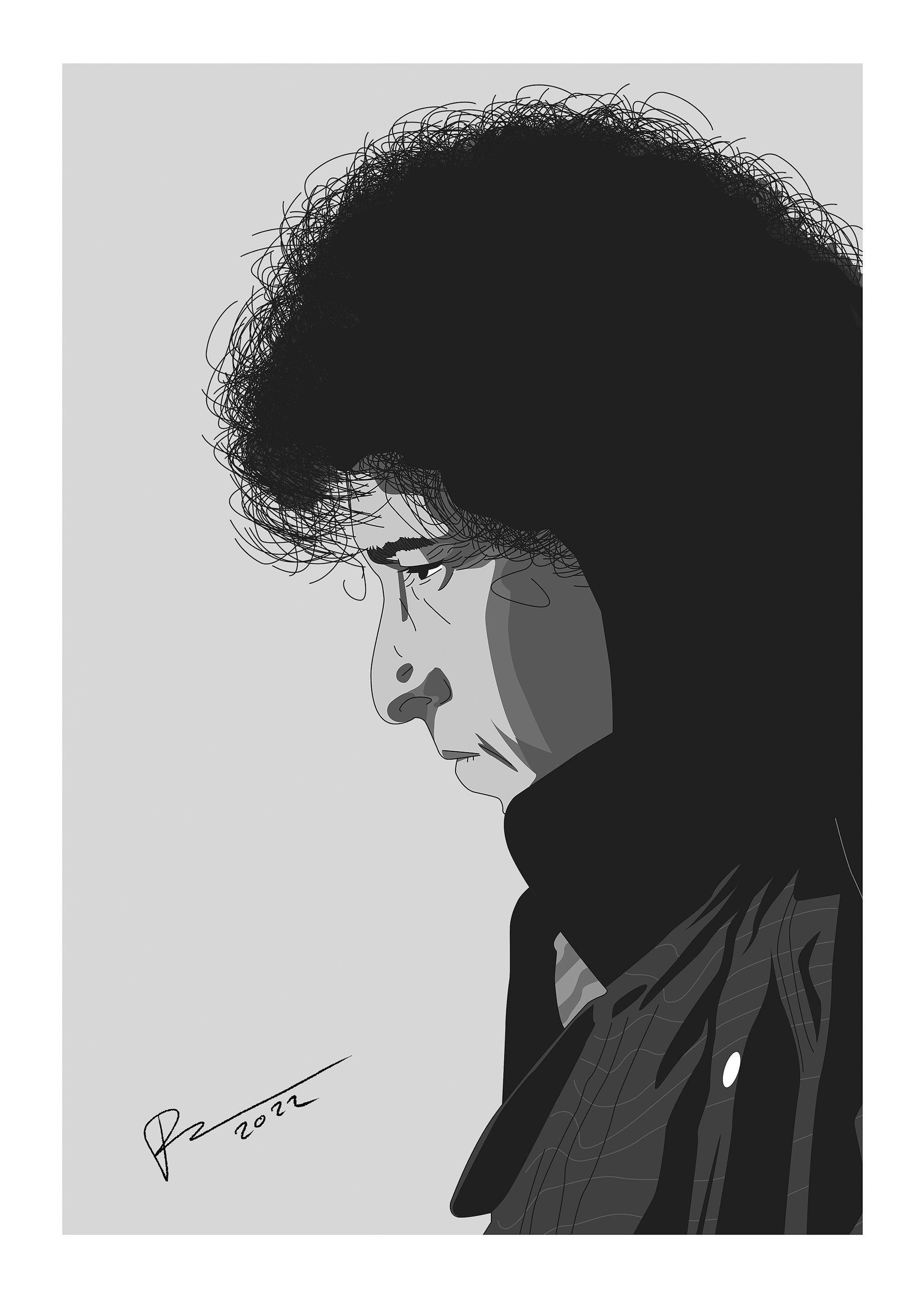 Bob Dylan Print Poster, Digital Poster, 42x30, 1960s 1970s, Music Print ...