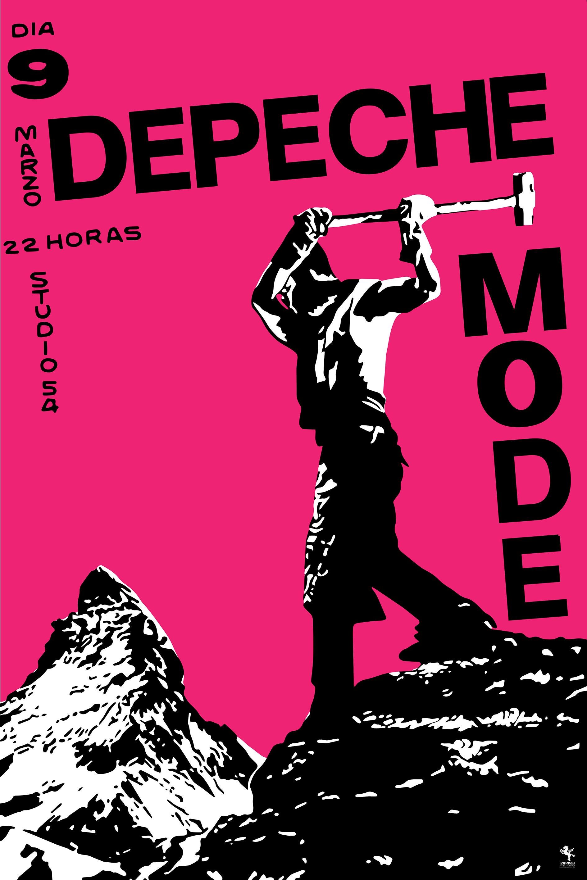 Depeche Mode, Reproduction Poster Concert March 9 1984, Spain ...