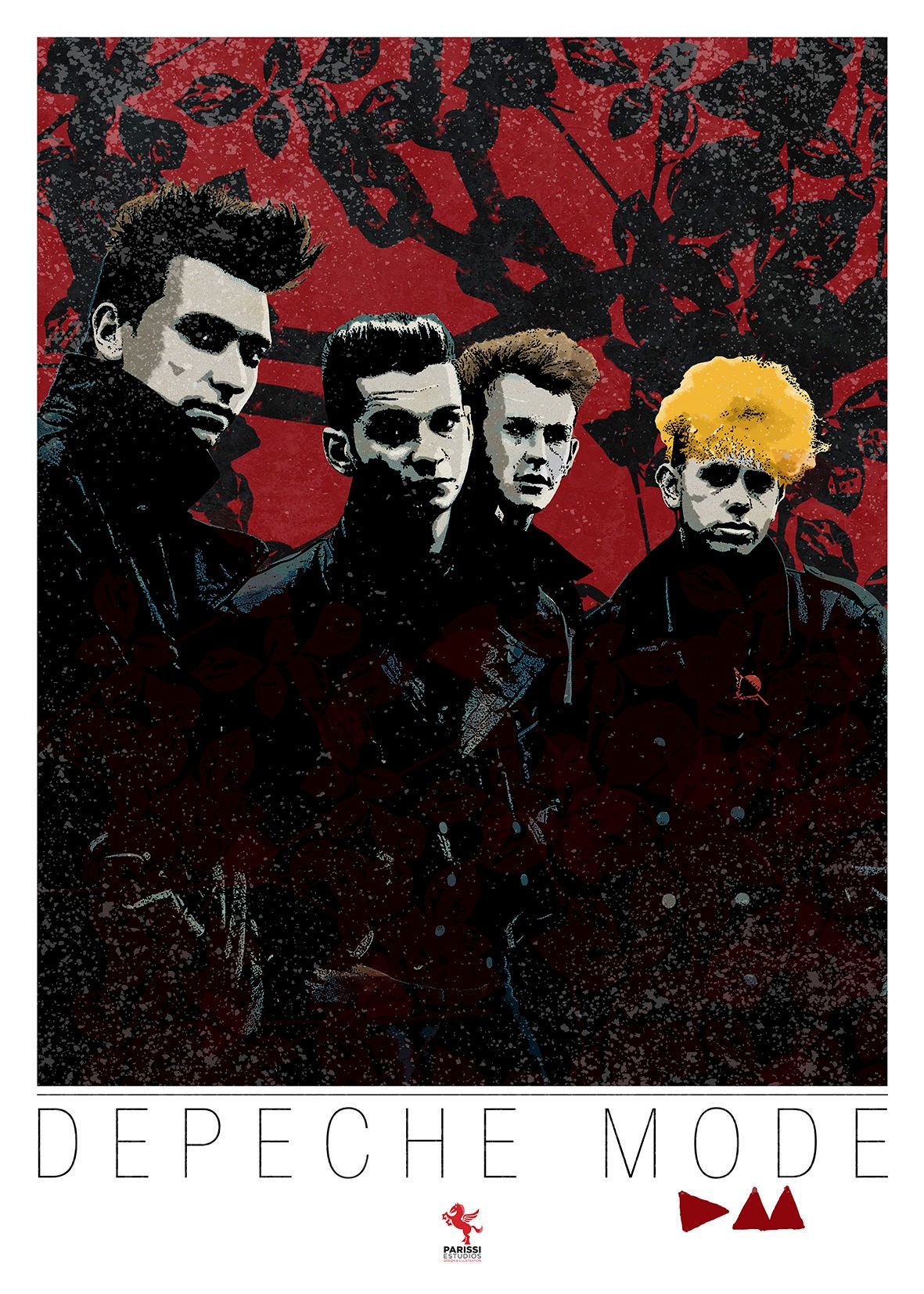 Depeche Mode Art Print, Depeche Mode Room Decor, A3, Print Wall Art ...