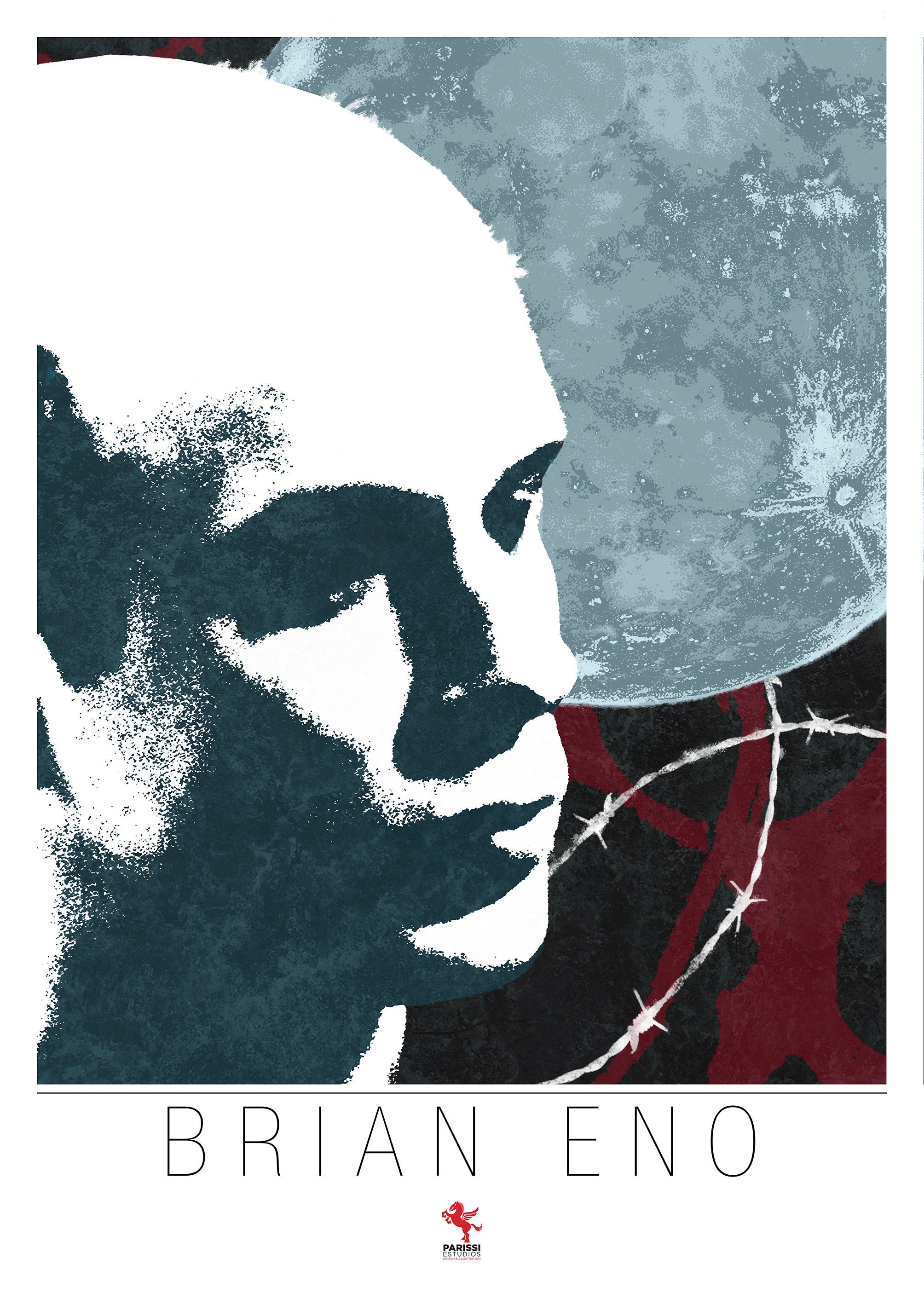 Brian Eno, Música Techno, Música Electrónica, A3, Art Print, Regalo ...