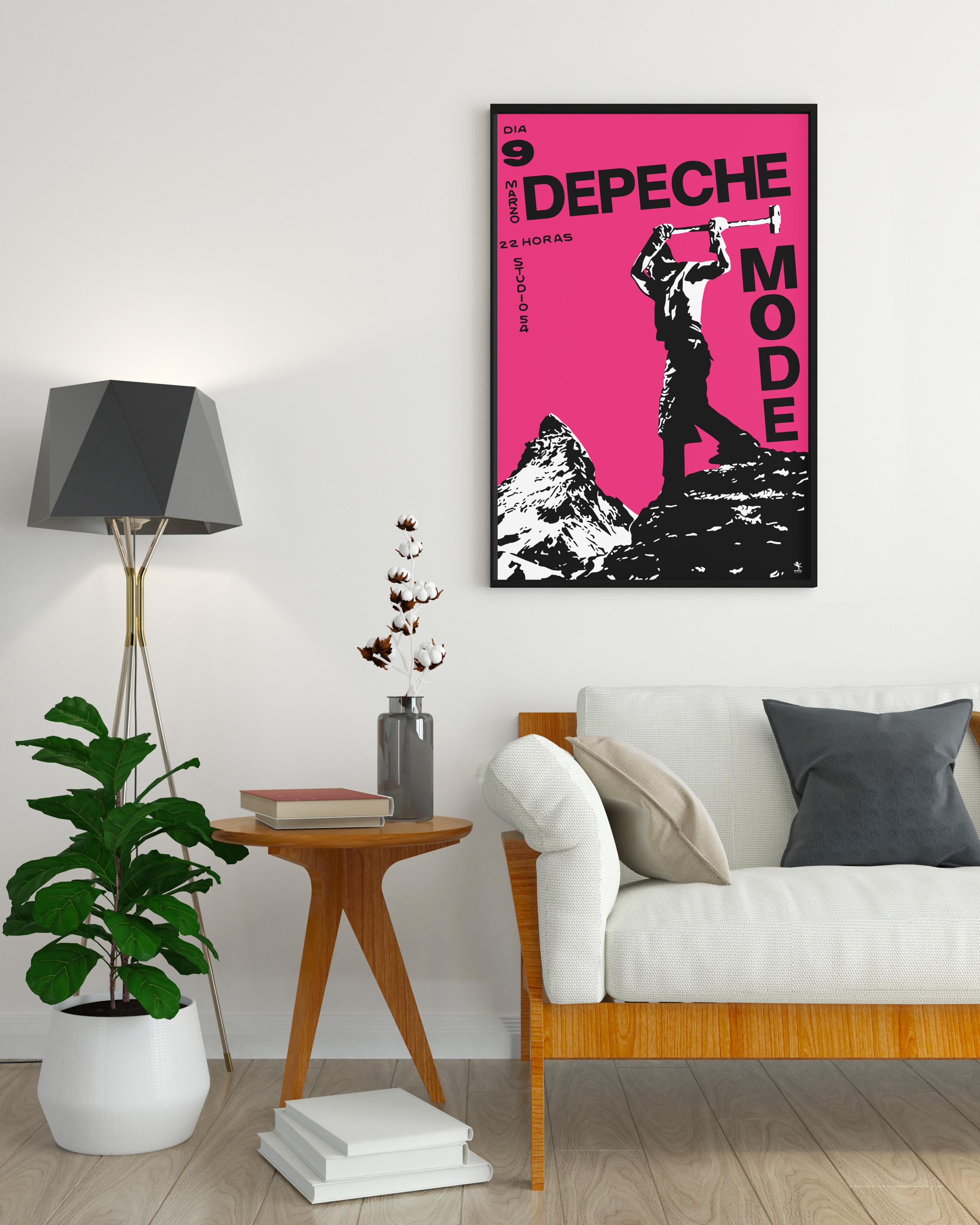 Depeche Mode, Reproduction Poster Concert March 9 1984, Spain ...