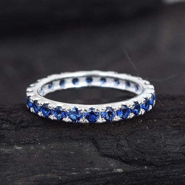 Sapphire Stack Ring - Etsy