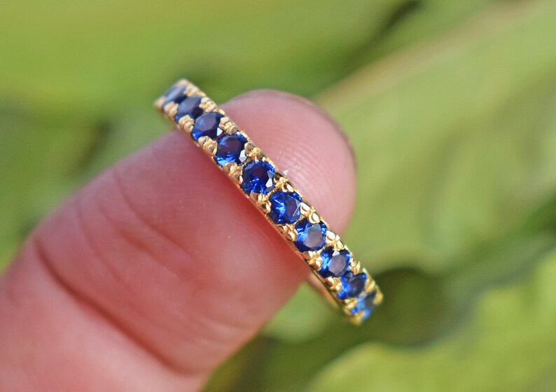 Eternity Birthstone Stacking Band Ring Family Personalized | Etsy