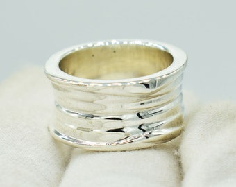 Solid Silver Band - Etsy