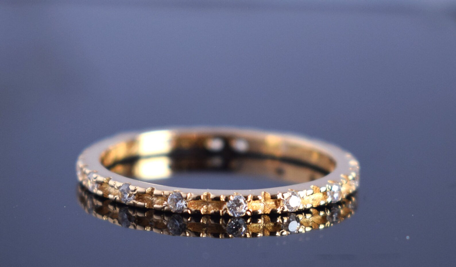 Thin Silver Stacking Rings Gemstone Jewelry Sterling Silver - Etsy