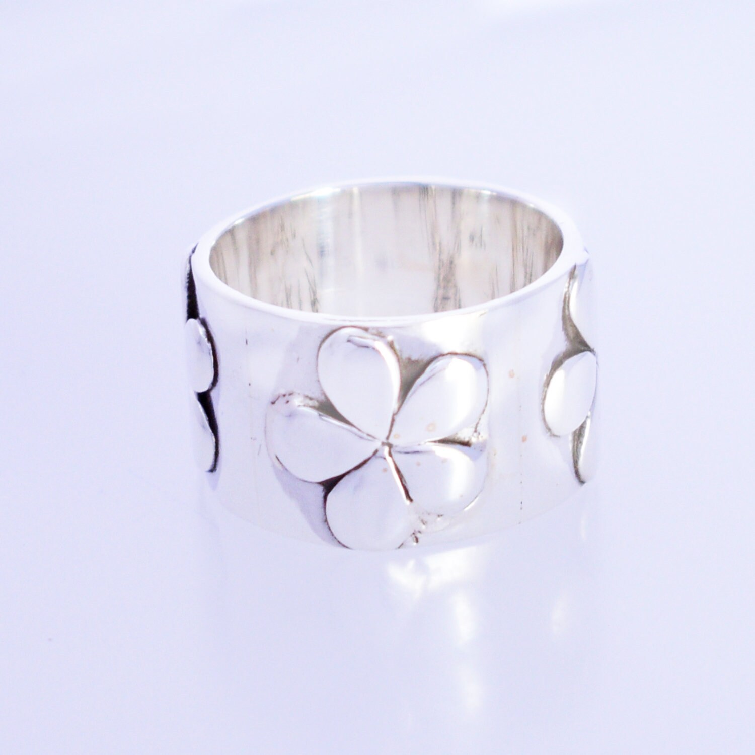 Flower Ring Sterling Silver Floral Ring Sterling Silver - Etsy