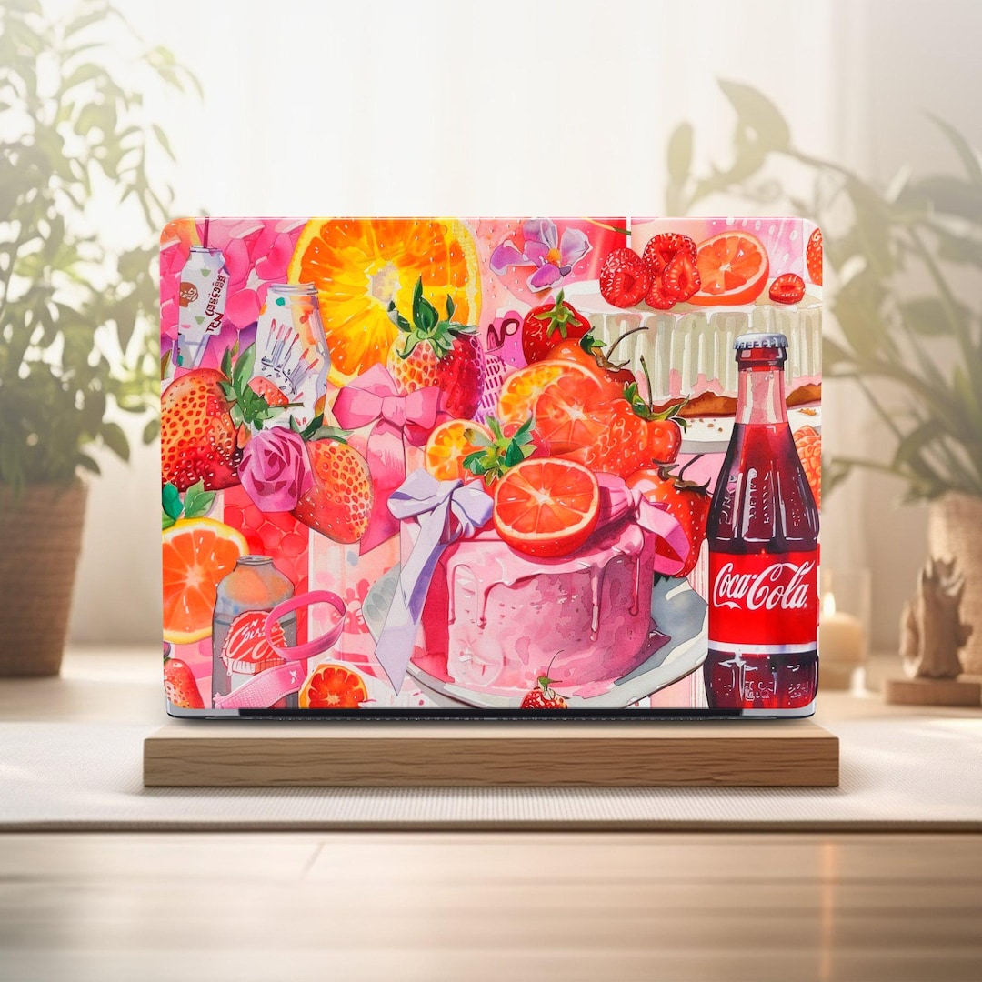 MacBook Case M1 M2 Air 13 Pro 13 14 15 16 Colorful Strawberry Cake ...