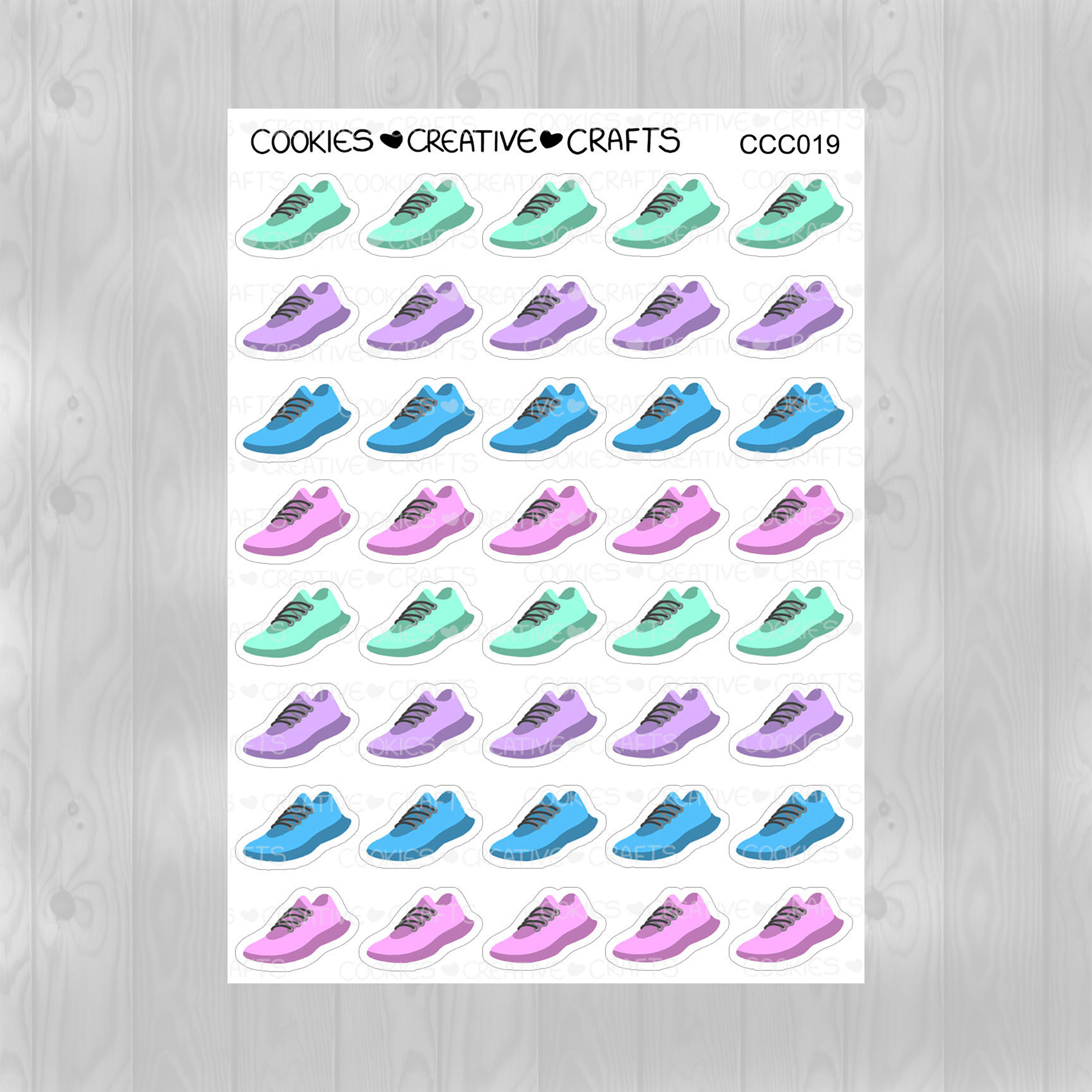 Trainer Sneakers Planner Stickers CCC019 - Etsy UK