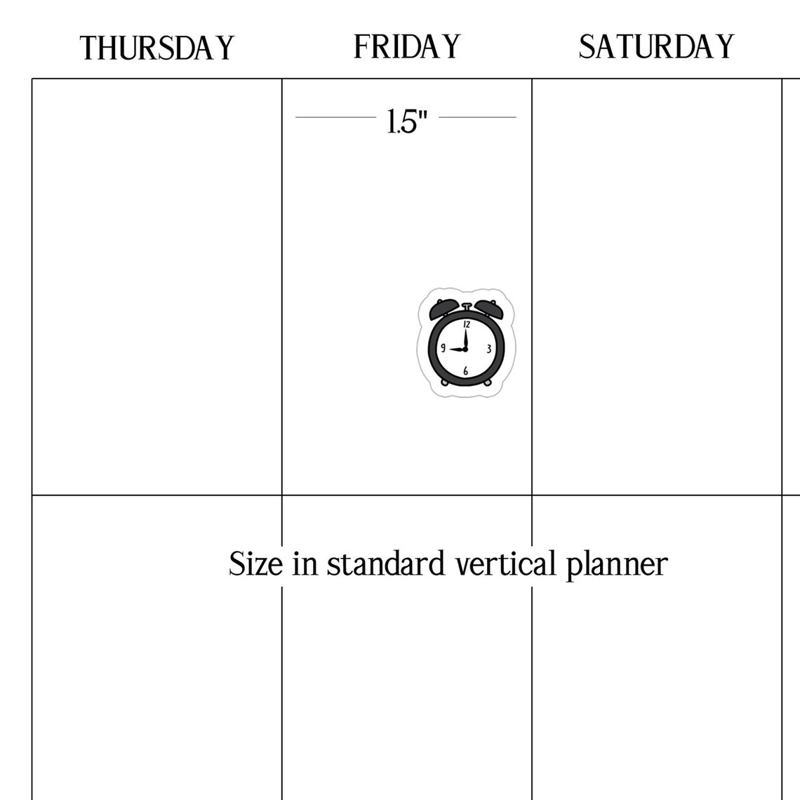 Bright Alarm Clock Planner Stickers Wake up Set Alarm - Etsy