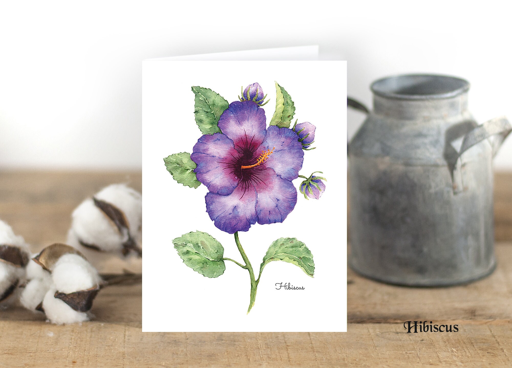 Floral Watercolour Artist Greeting Cards, Set of 6 or Singles, Country ...
