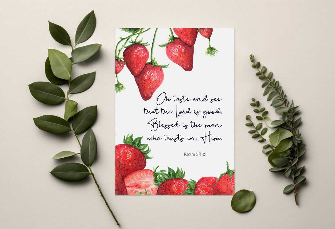 Watercolour Scripture Art Print 5 X 7 Inch Christian Wall - Etsy