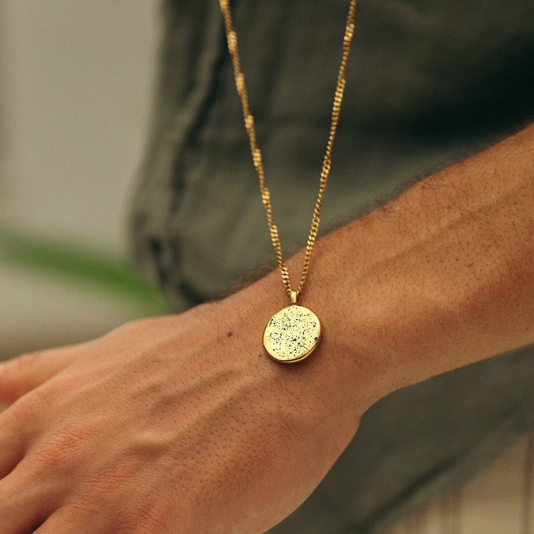 Custom Star Map Necklace, Constellation Map Gift for Bridesmaids ...