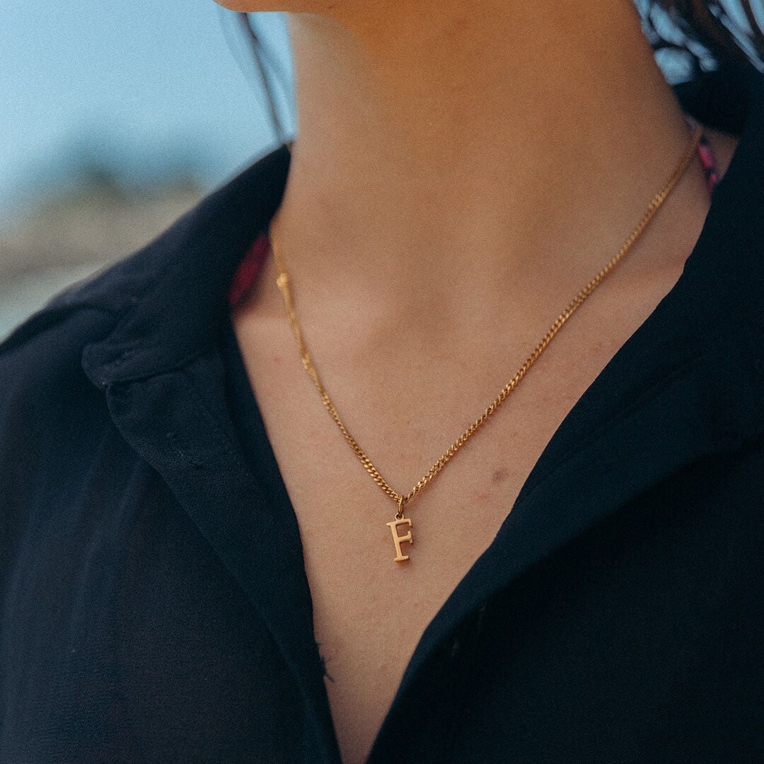 Personalized Letter Necklace Custom Initial Necklace - Etsy