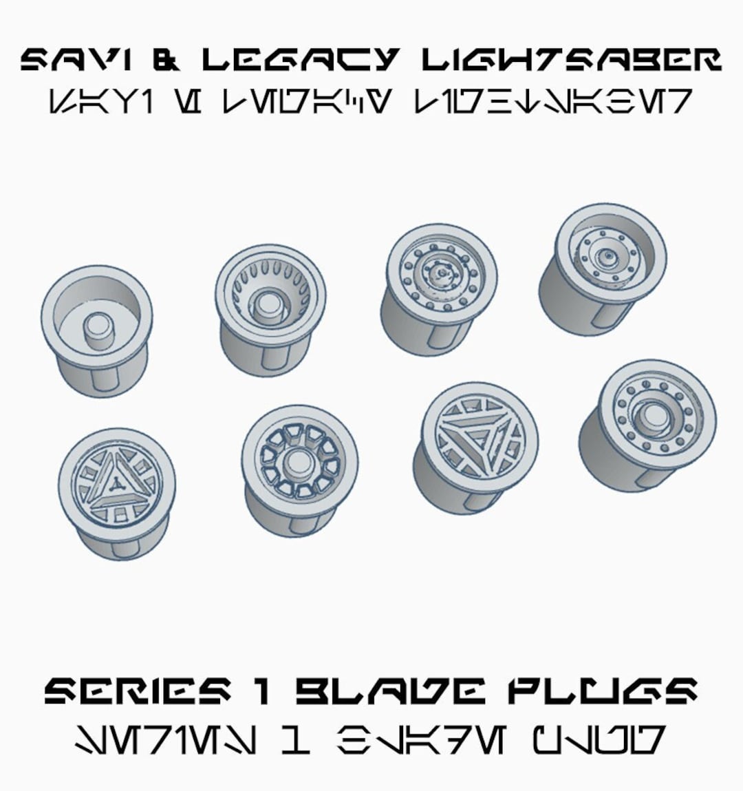 Series 1 Blade Plugs for Savi & Legacy Lightsabers From Star Wars ...