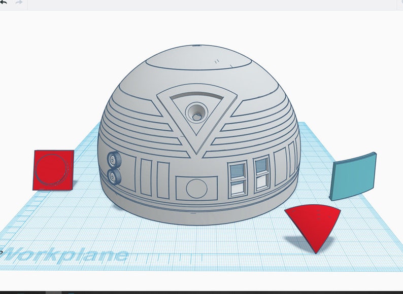 R7 Dome for Star Wars Galaxy's Edge Droid Depot Droids DIGITAL FILES ...