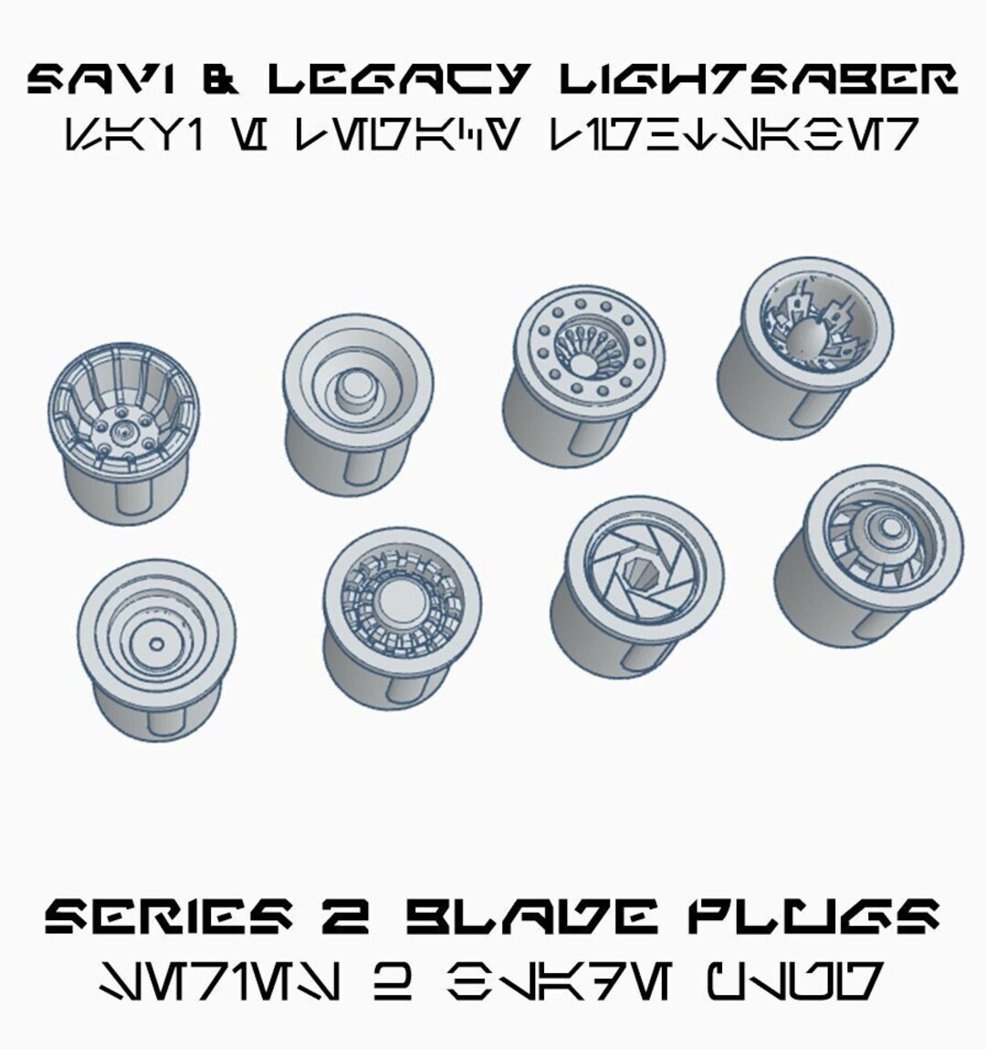 Series 2 Blade Plugs for Savi & Legacy Lightsabers From Star Wars ...