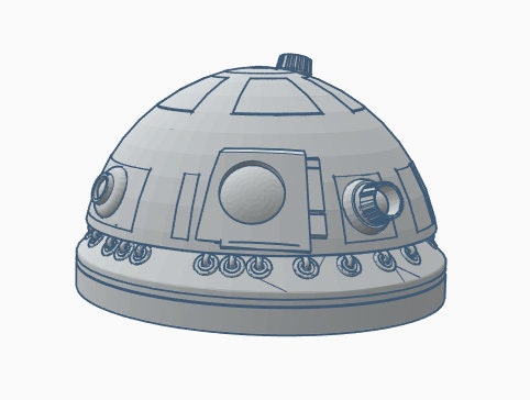 Star Wars Galaxy’s Edge Droid Depot Custom R9 Astromech Dome - Etsy