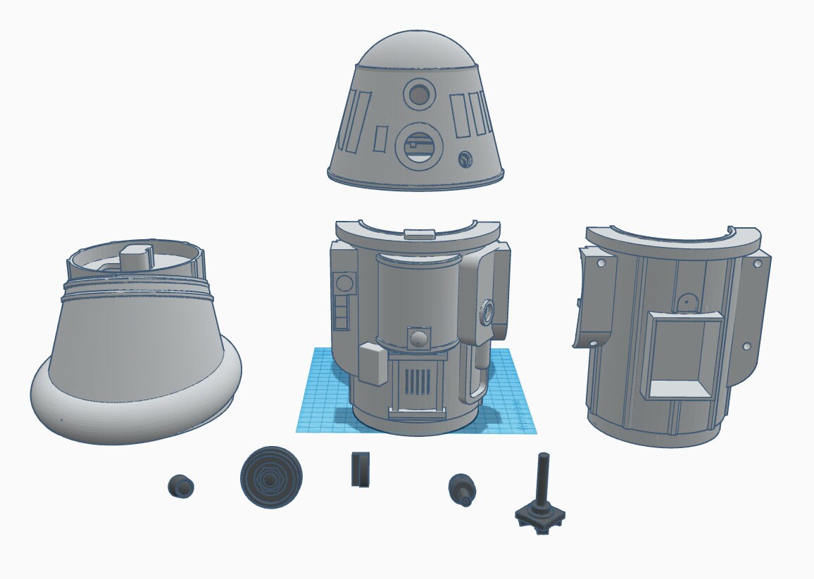 Star Wars Galaxy's Edge BARD Droid Depot Conversion Kit DIGITAL FILES ...