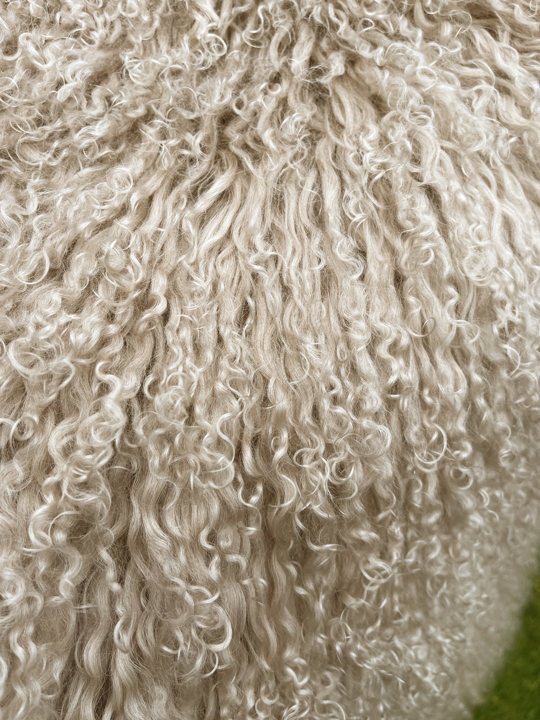 Oyster Tibetan Curly Lamb Mongolian Soft Real Fur Doll Hair Reroot Wigs ...