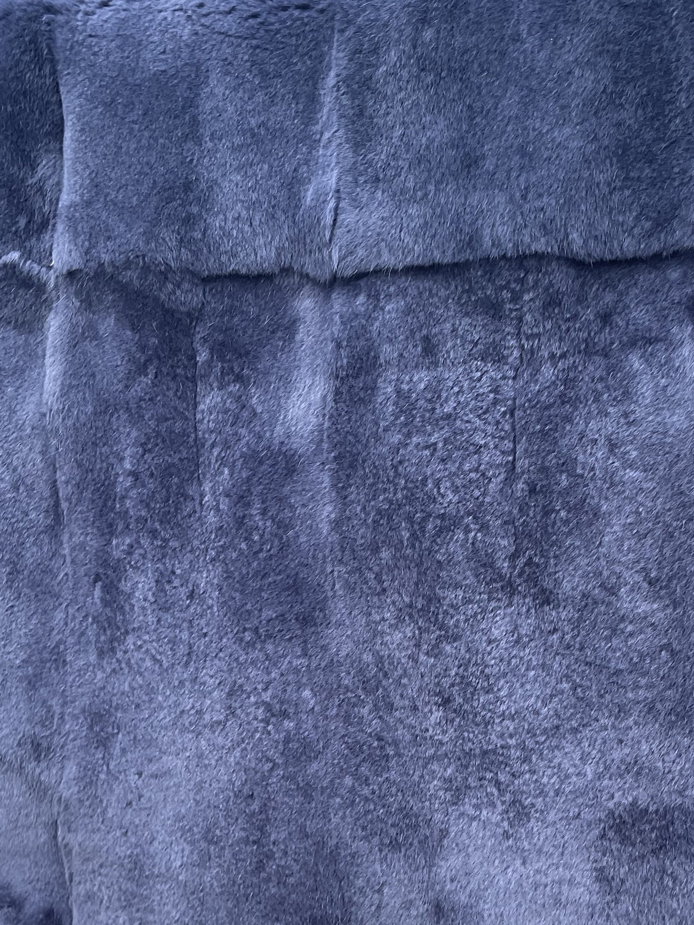 Large Navy Dark Blue Rex Rabbit Fur Skin Top Grade Quality - Etsy