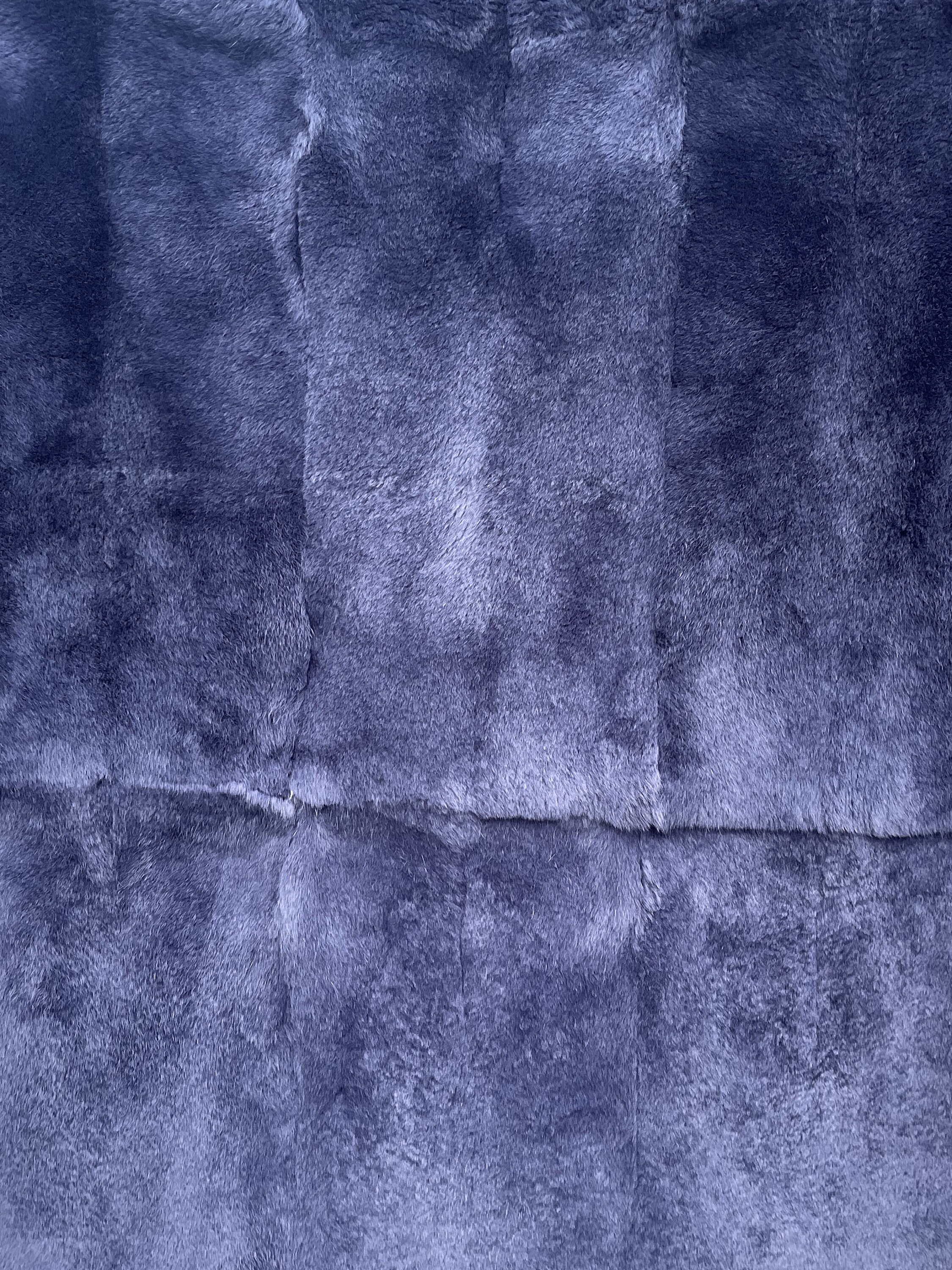 Large Navy Dark Blue Rex Rabbit Fur Skin Top Grade Quality - Etsy