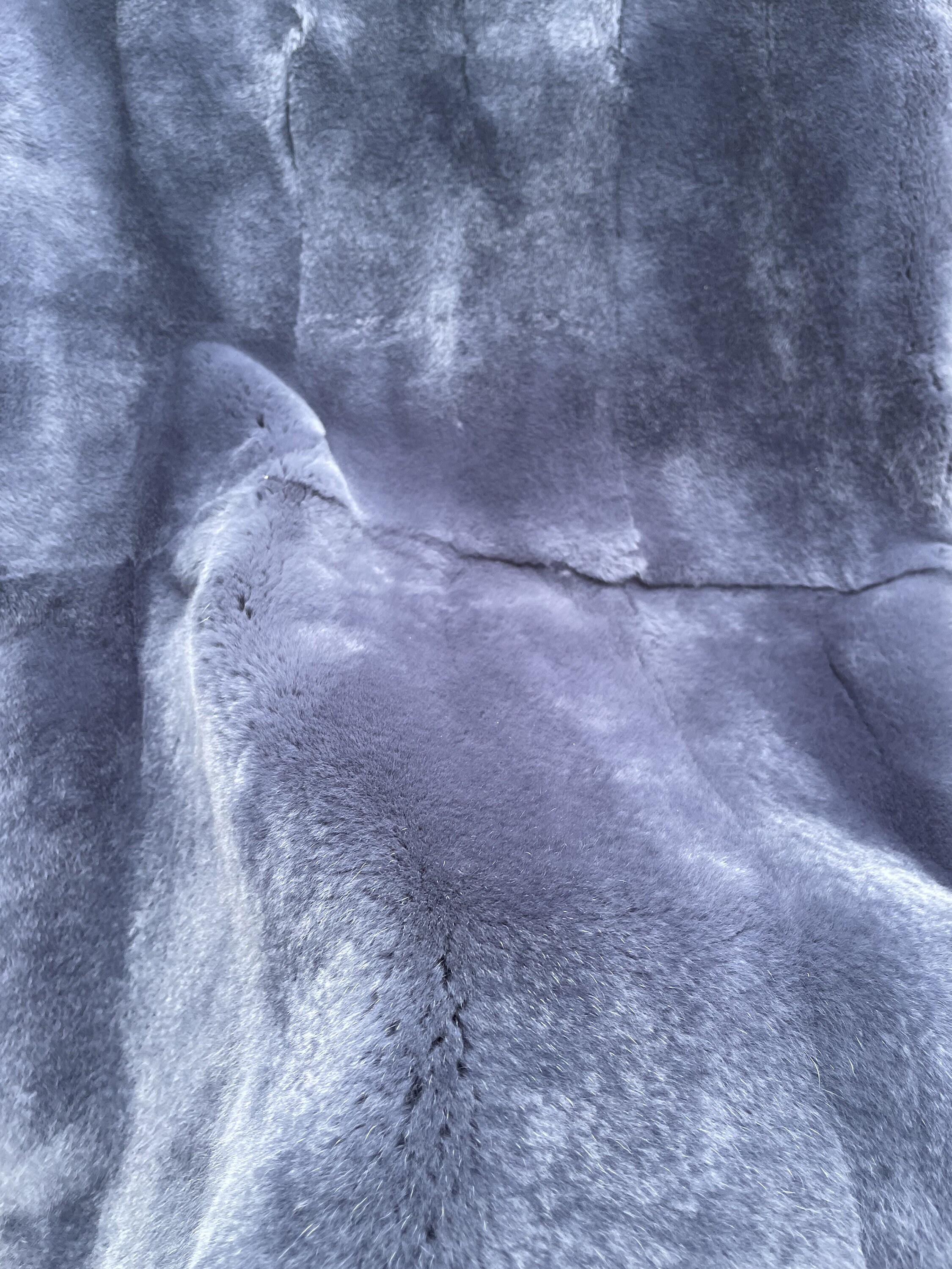 Large Navy Dark Blue Rex Rabbit Fur Skin Top Grade Quality - Etsy