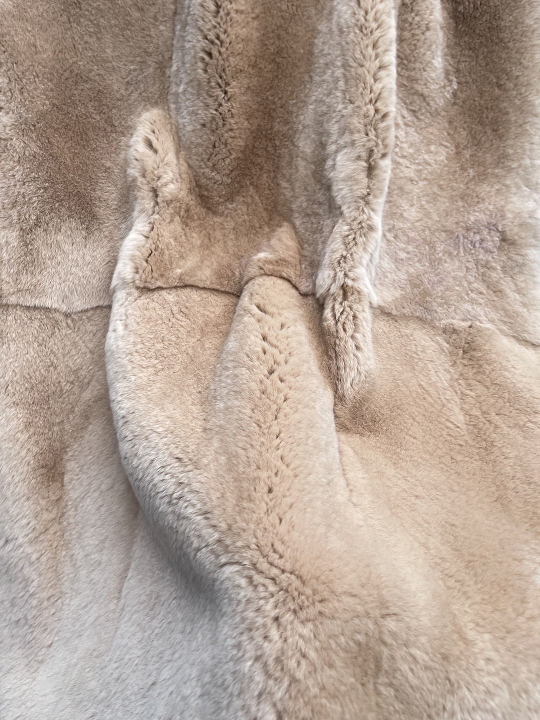 Large Beige Rex Rabbit Fur Skin Top Grade Quality - Etsy