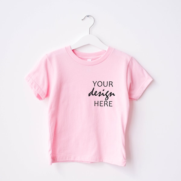 Kids Pink Shirt Mockup - Etsy