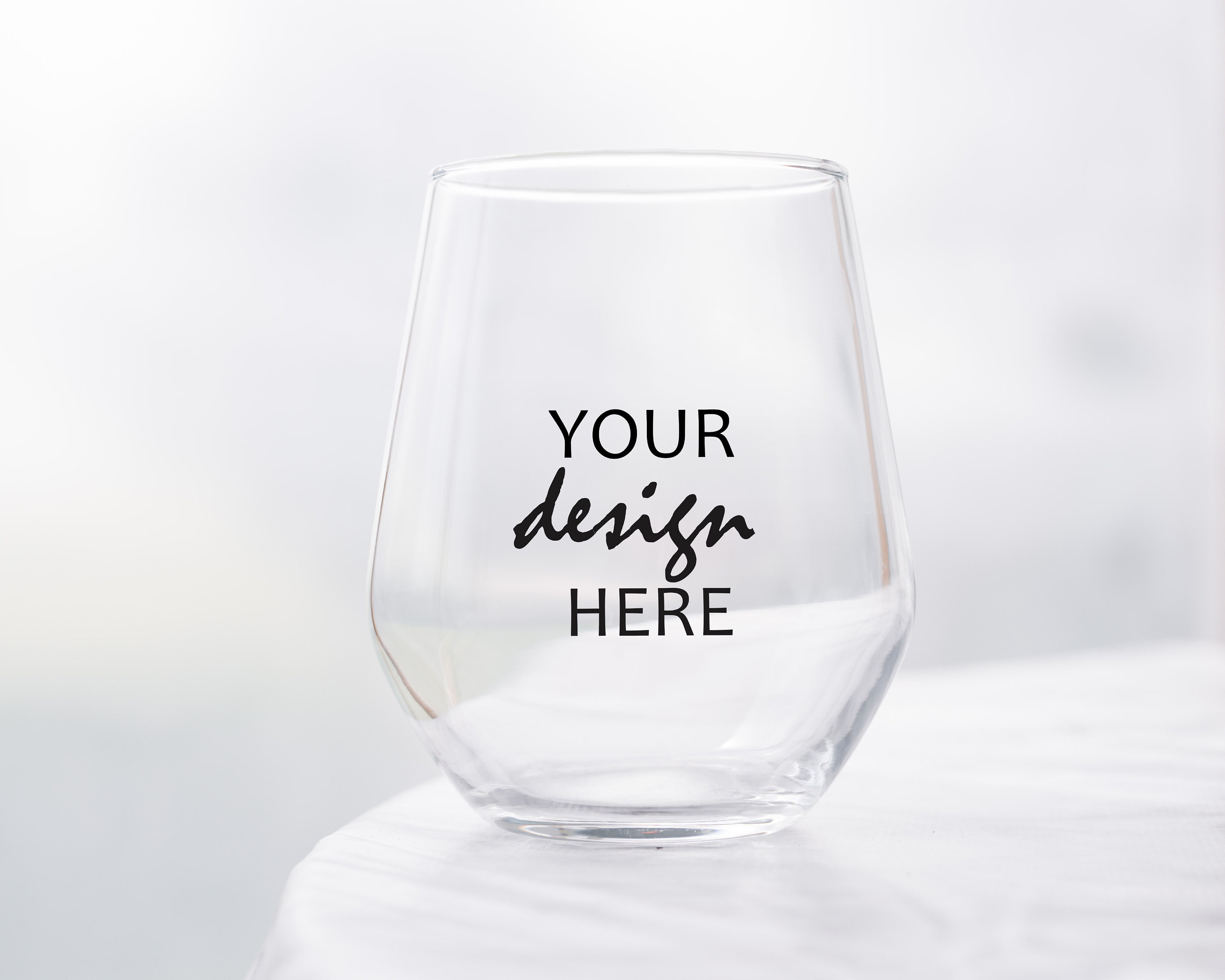 Stemless Wineglass Mockup Wine Glass Mockup No Stem Glass Etsy Uk