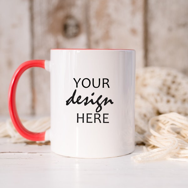 Red Mug - Etsy