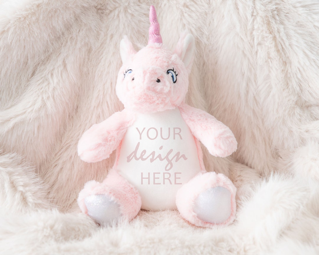 Newborn Unicorn Mumbles Mockup Printme Teddy Plush Mockup Baby's First ...