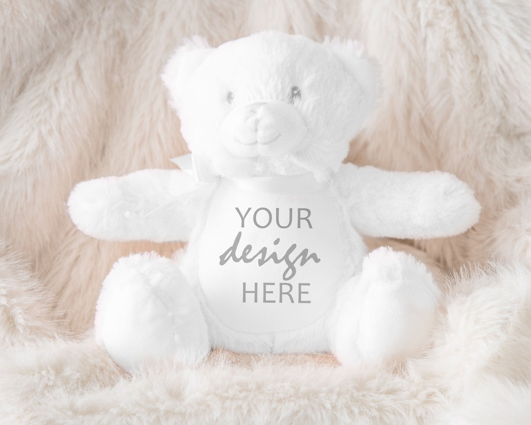 Newborn Teddy Mumbles Mockup Printme Teddy Plush Mockup Baby's First ...