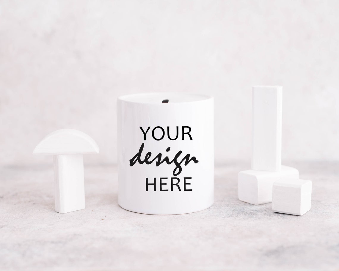 2 x Money Box Mockup Piggy Bank Mock up Styled Stock | Etsy