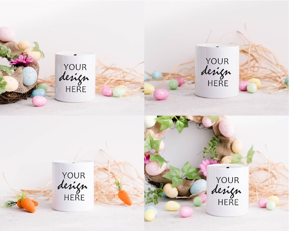 4 X Easter Money Box Mockup Piggy Bank Mock up Styled Stock | Etsy
