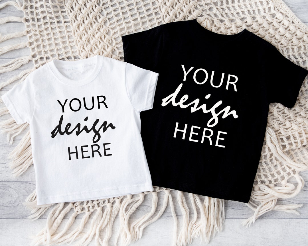Weißes Tshirt Mockup Schwester/Bruder & Me Mock Up Black Baby Shirt ...