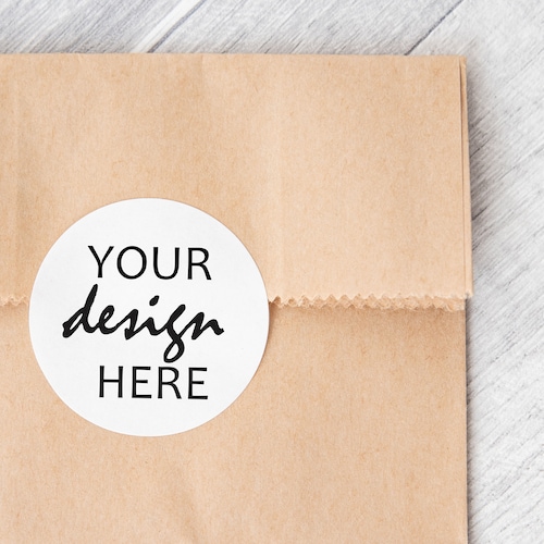 Sticker Mockup Round Label Mock up for Packages Sticker - Etsy