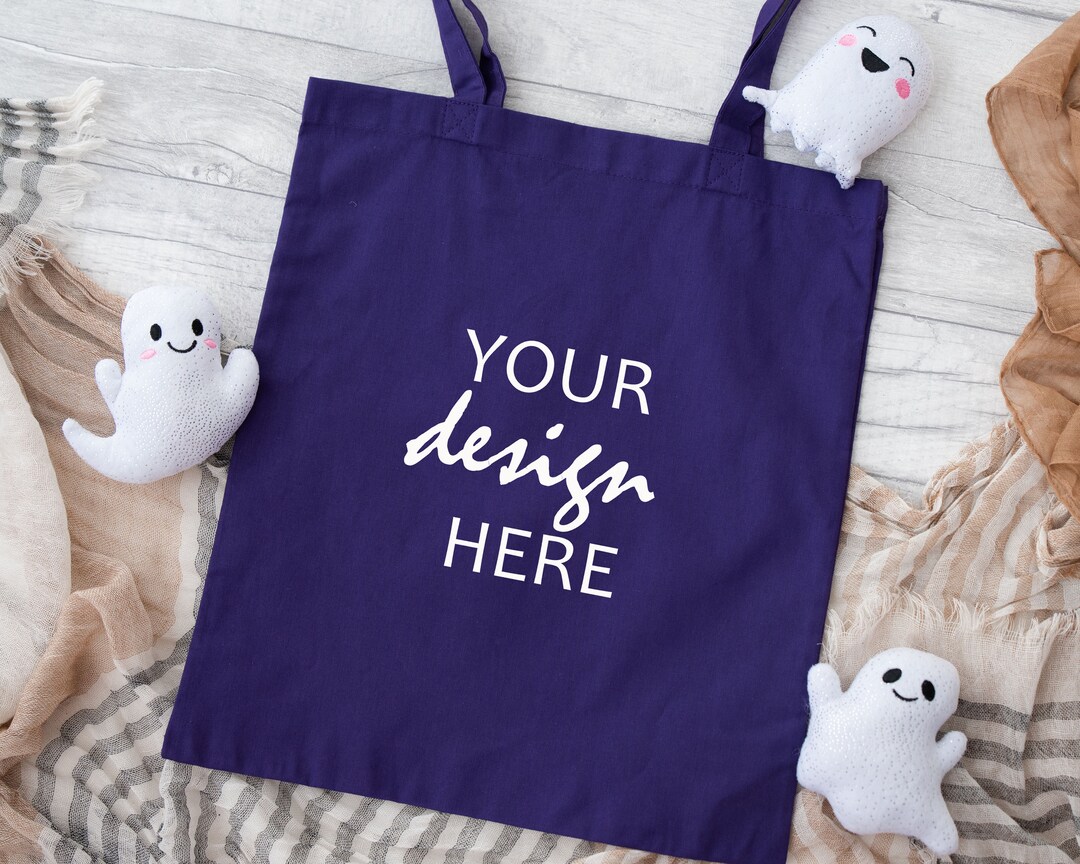 Purple Tote Mockup Shopping Bag Mockups Tote Mock up Gift Fall ...