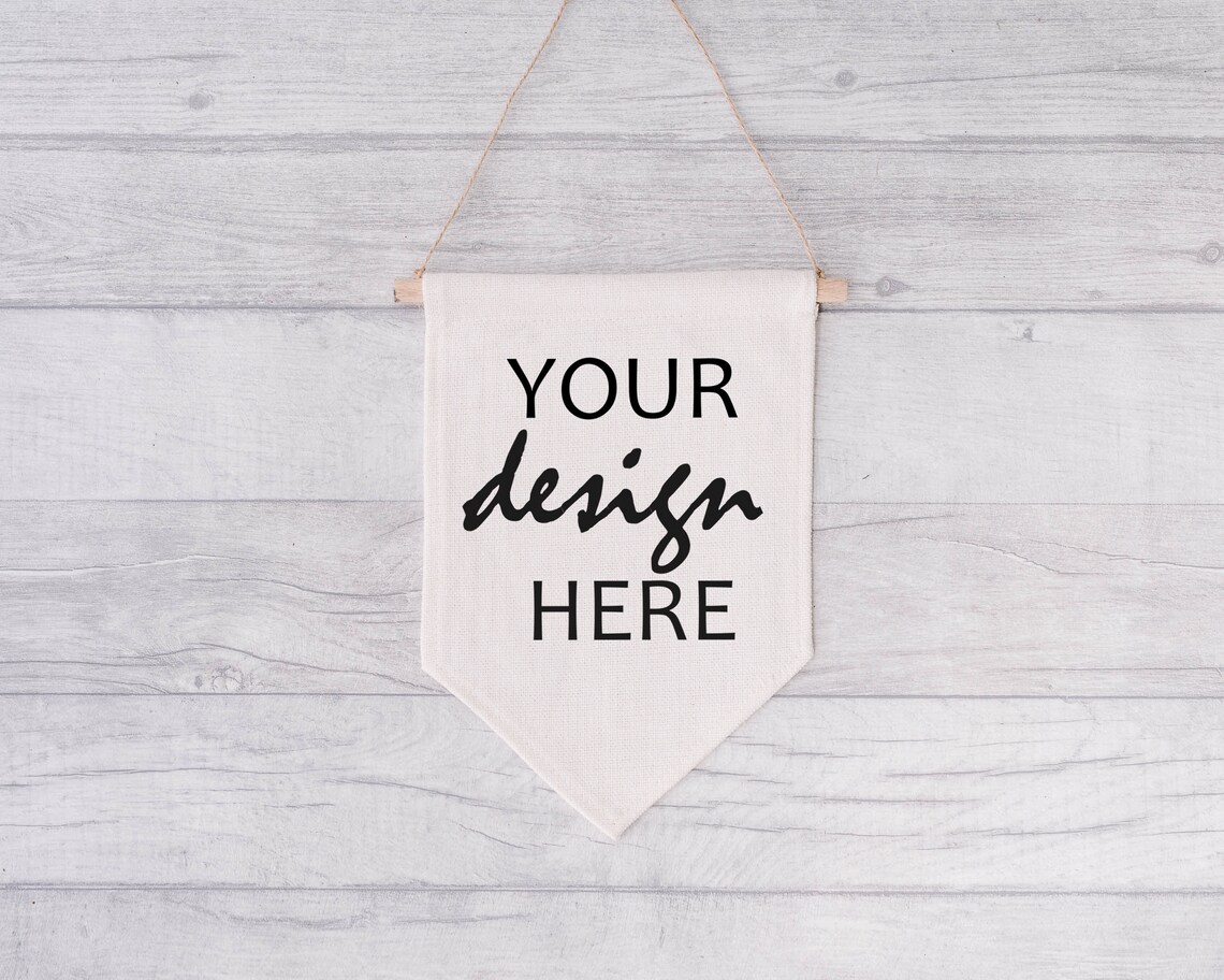 Pennant Mockup Flag Mockup Sublimation Linen Banner Flag - Etsy