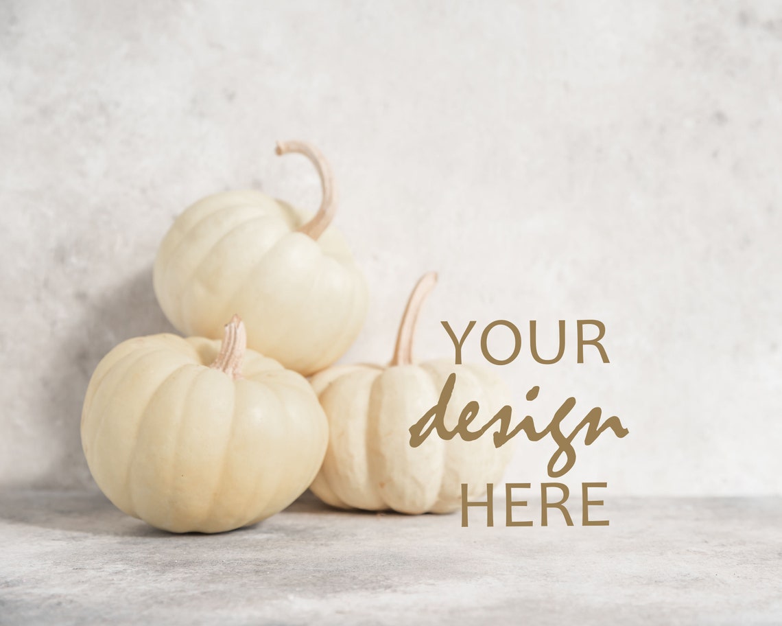 Rustic Fall Mockup Autumn Pumpkin Product Background Mockup - Etsy