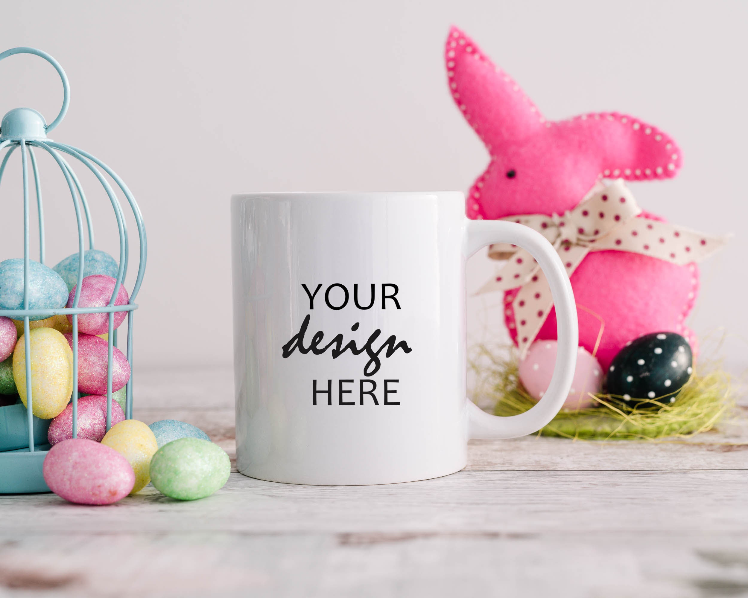 Easter Mock Ups Easter Coffee Cup Mug Mockup Spring Styled Stock ...