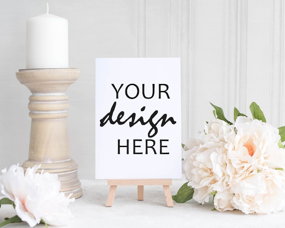 Table Sign Mockup Wedding Sign Mockup Table Number Wedding - Etsy