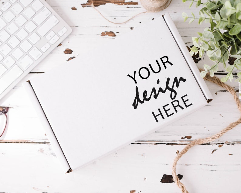 5 X White Postage Box Mockup Mailing Mock-up Postal Box Mockup - Etsy