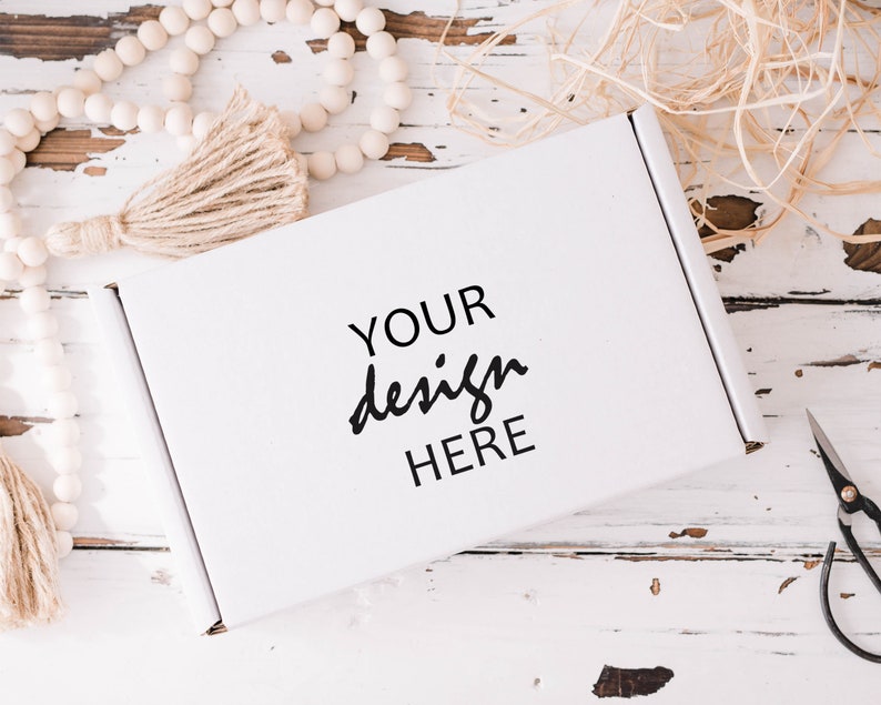 5 X White Postage Box Mockup Mailing Mock-up Postal Box Mockup - Etsy