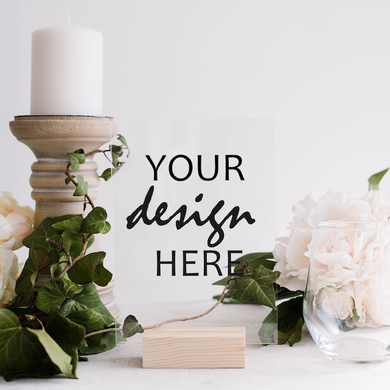 Acrylic Table Sign - Etsy