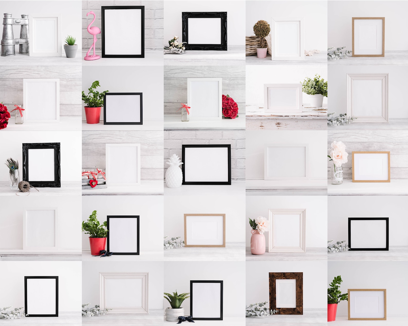50 Frame Mockups Frame Mock up Bundle Modern Mock up - Etsy