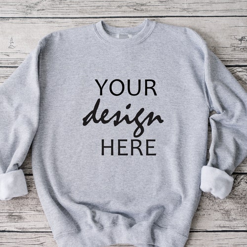 Grey Sweater Mockup Gildan 18000 Mockup Gildan Graphite - Etsy