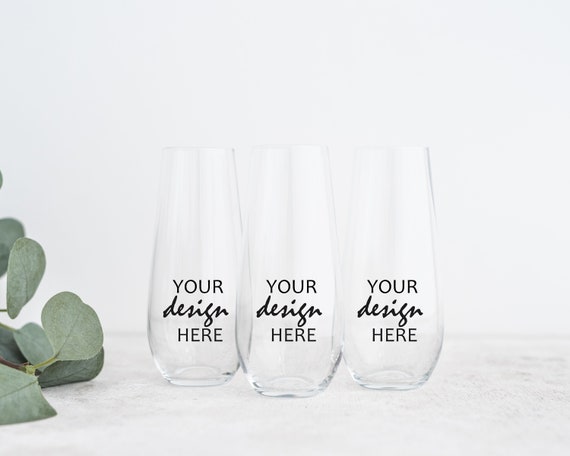 Champagne glasses no stem store