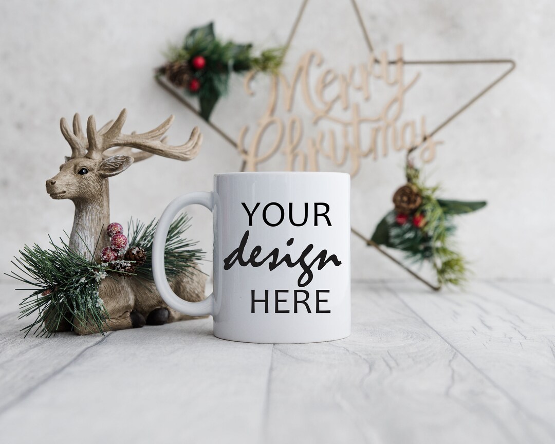 Coffee Cup Mock up Mug Mockup Christmas Mockup Styled Stock Photo ...