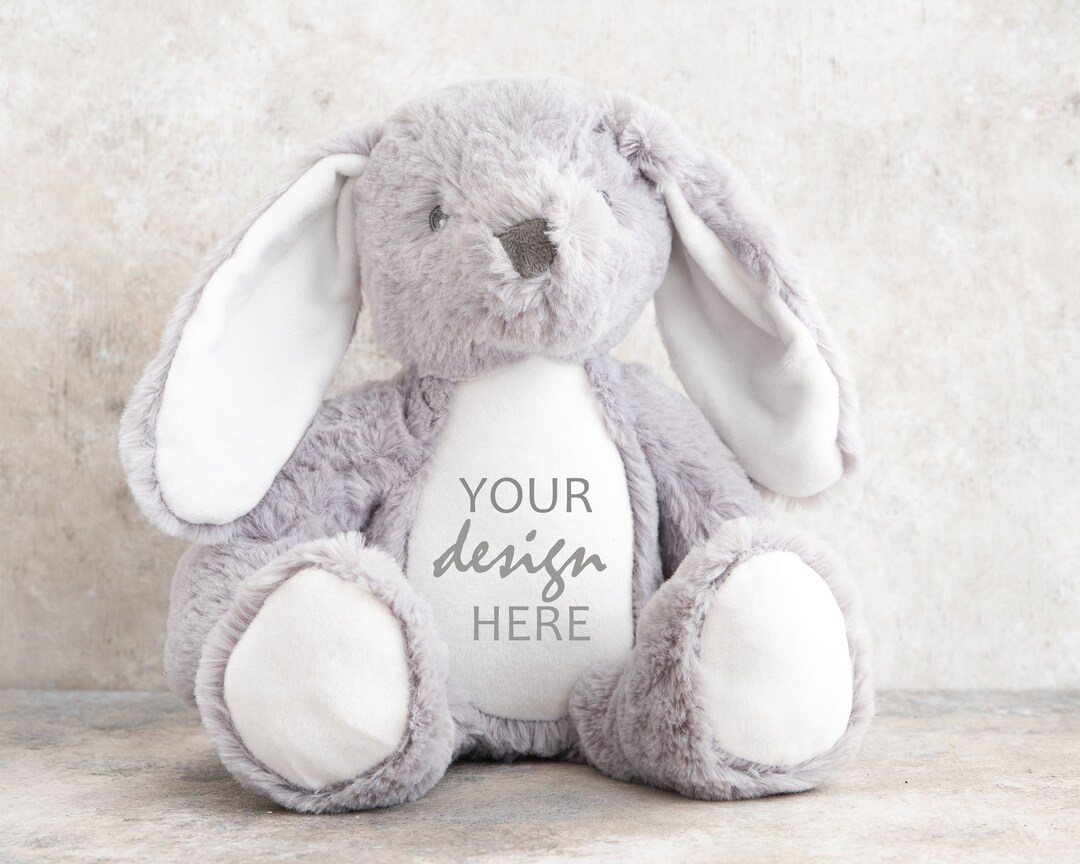 Newborn Mumbles Mockup Printme Bunny Plush Mockup Baby's First Soft Toy ...
